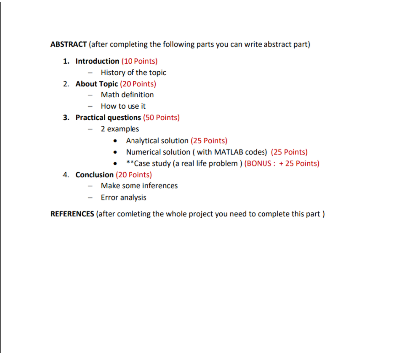 Solved ABSTRACT (after completing the following parts you | Chegg.com