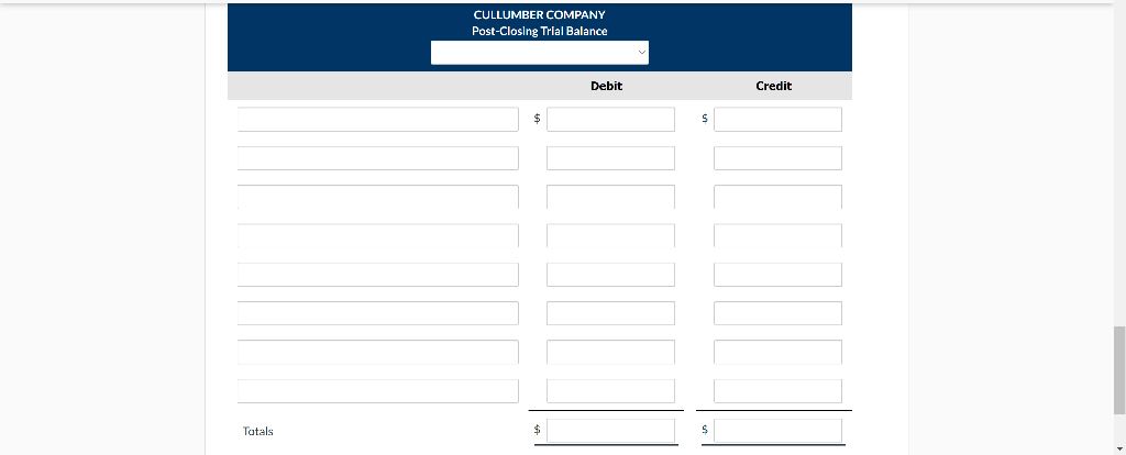 Solved The completed financial statement columns of the | Chegg.com