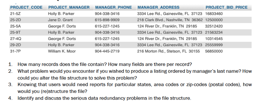 1. How many records does the file contain? How many | Chegg.com