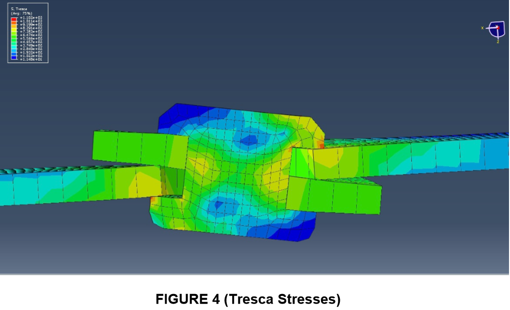 (c) Figure 4 shows the Tresca stresses exerted on the | Chegg.com