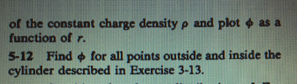 Solved of the constant charge density p and plot as and | Chegg.com