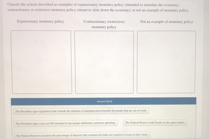 Solved Classify the actions described as examples of | Chegg.com