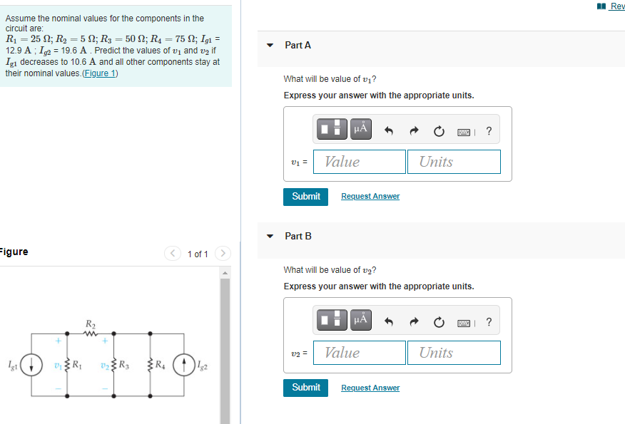 Solved Rev Assume the nominal values for the components in | Chegg.com