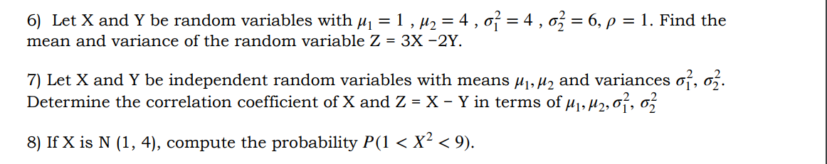 Solved Let x ﻿and Y ﻿be random variables with | Chegg.com