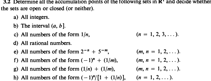 Solved 3.2 ﻿Determine all the accumulation points of the | Chegg.com