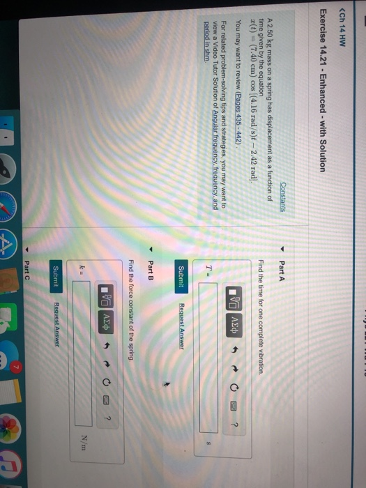 Solved KCh 14 HW Exercise 14.21 Enhanced with Solution | Chegg.com