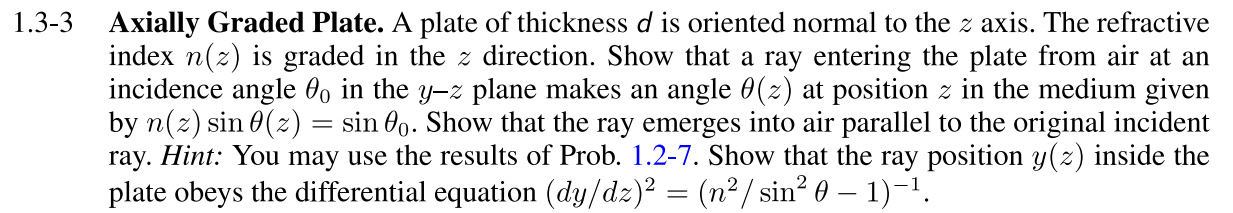 Solved −3 Axially Graded Plate. A plate of thickness d is | Chegg.com