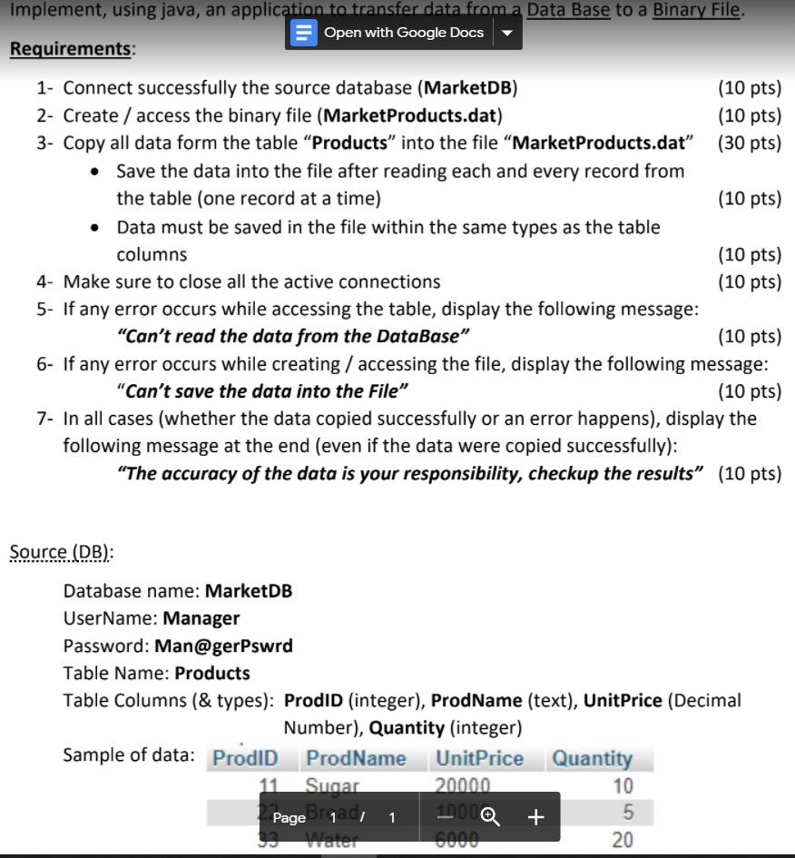 Solved Implement, using java, an application to transfer | Chegg.com