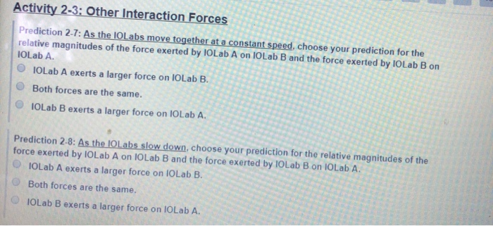 Solved Activity 2-2: Interactive Forces During an Explosion | Chegg.com