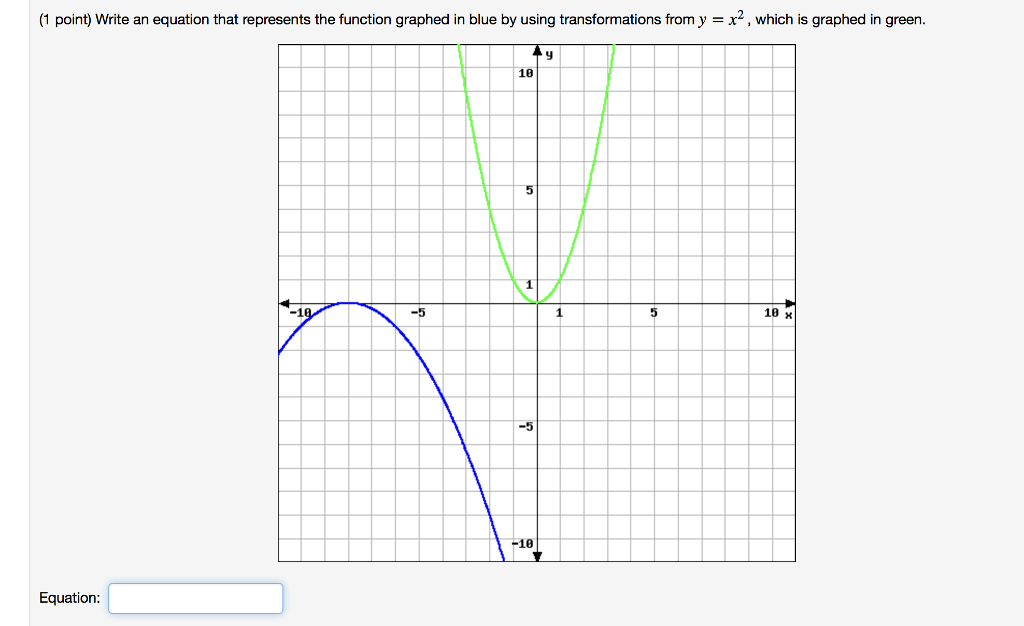 Solved 1 Point Write An Equation That Represents The