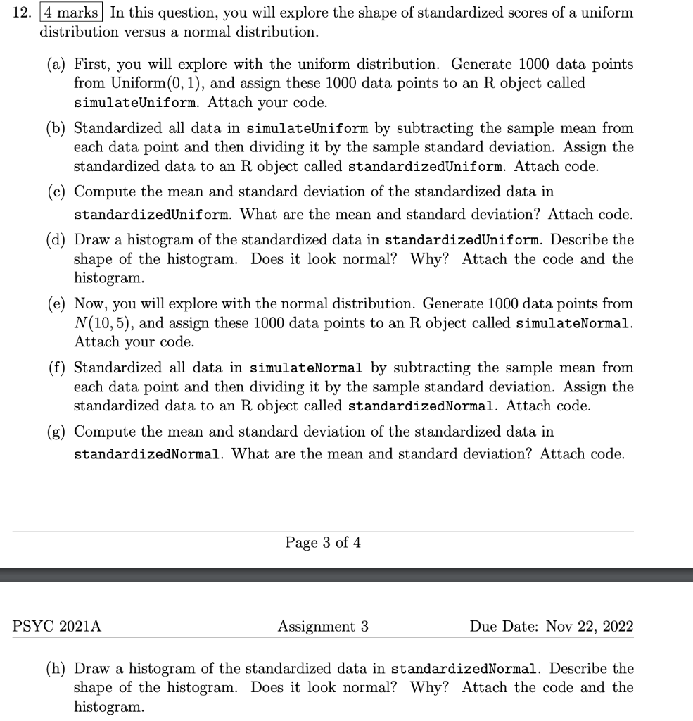 Solved 2. 4 marks In this question, you will explore the | Chegg.com