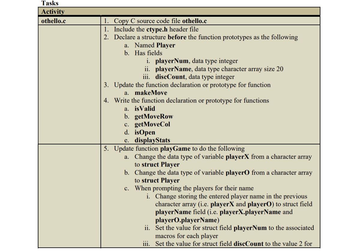 C Programming Please complete 1 to 11 in the | Chegg.com