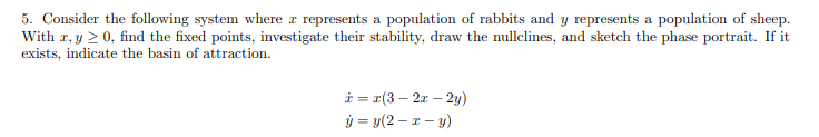 Solved 5. Consider the following system where x represents a | Chegg.com