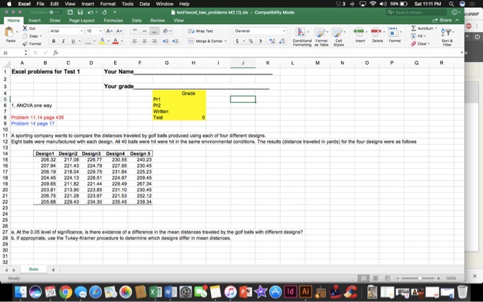 Solved ต่เ Excel File Edit View Insert Format Tools Data | Chegg.com