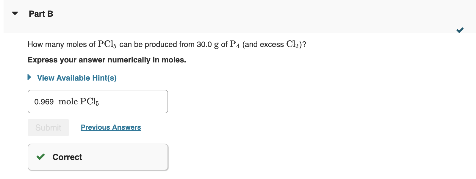 Solved Balance the chemical reaction equation P4( s)+Cl2( | Chegg.com
