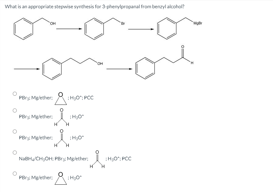 Solved What Is An Appropriate Stepwise Synthesis For