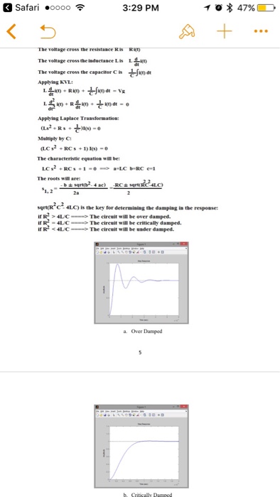 Solved Transient Response in a Series RLC Circuit Objective: | Chegg.com