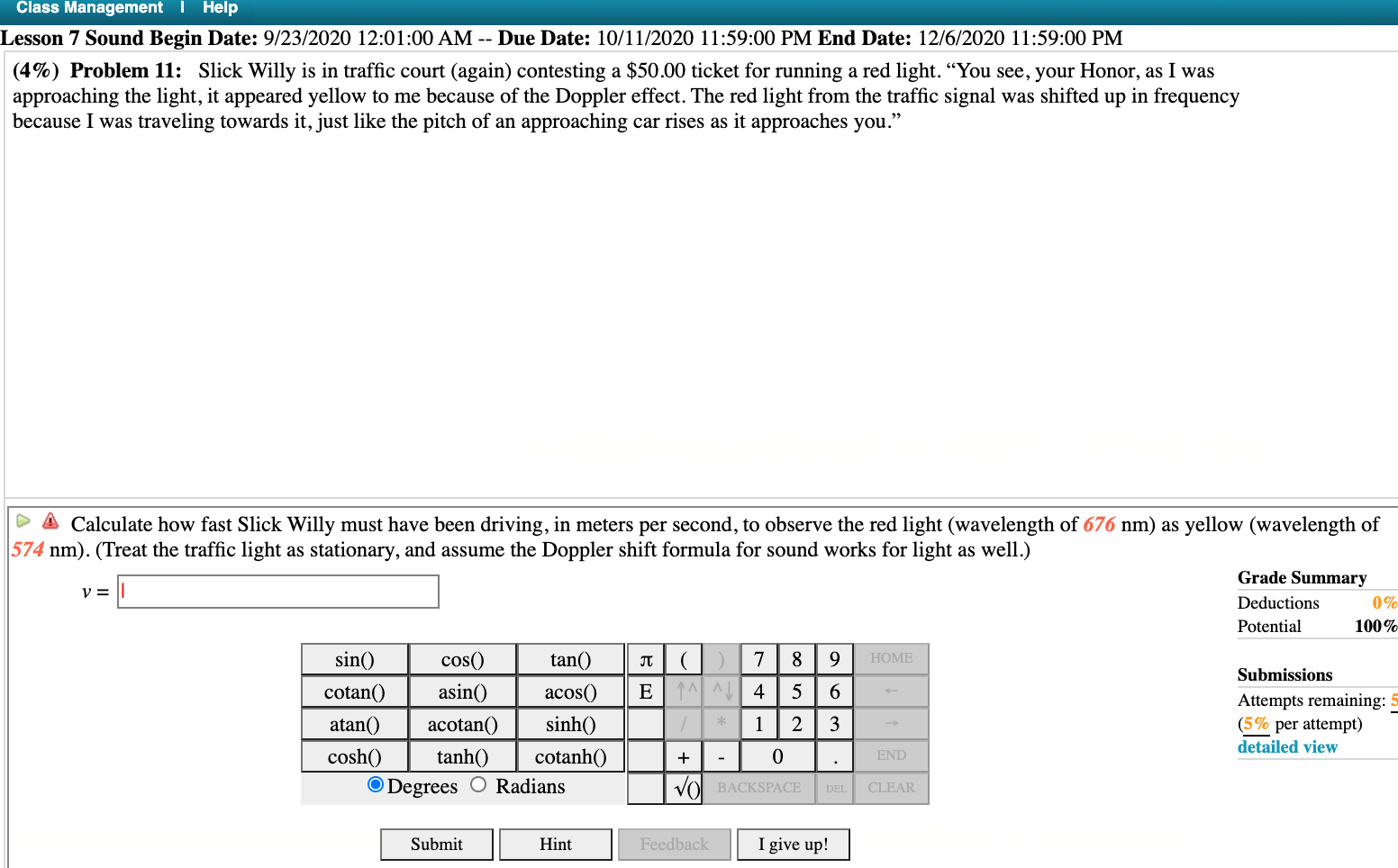 Solved Class Management | Help Lesson 7 Sound Begin Date: | Chegg.com