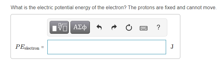 Solved Two protons are shown in the figure below separated | Chegg.com