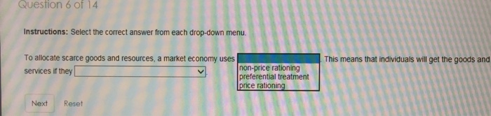 Solved Question 6 of 14 Instructions: Select the correct | Chegg.com