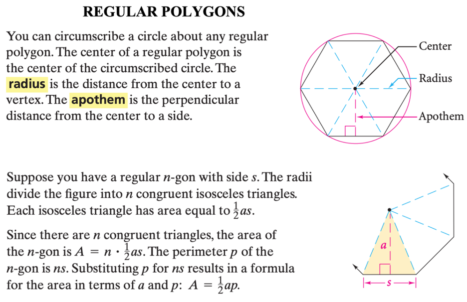 Solved You can circumscribe a circle about any regular | Chegg.com