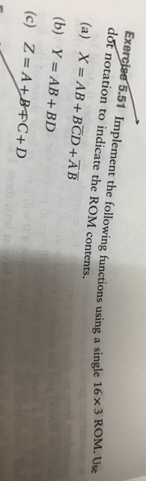 Solved Exercise 5.51 Implement the following functions using | Chegg.com