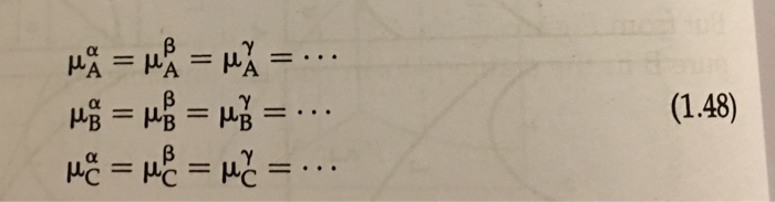 Solved 1.10 Consider a multicomponent system A, B, C,... | Chegg.com