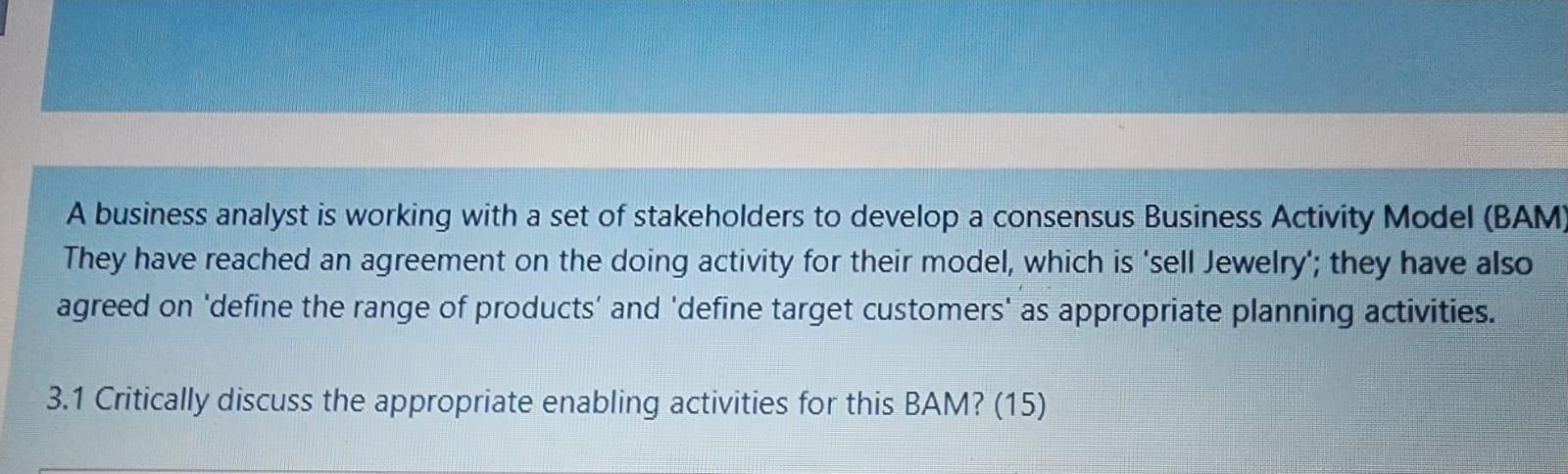 Solved A business analyst is working with a set of | Chegg.com