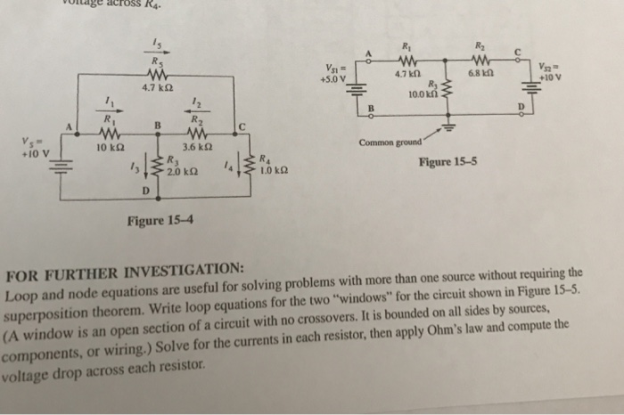 Solved Loop and node equations are useful for solving | Chegg.com