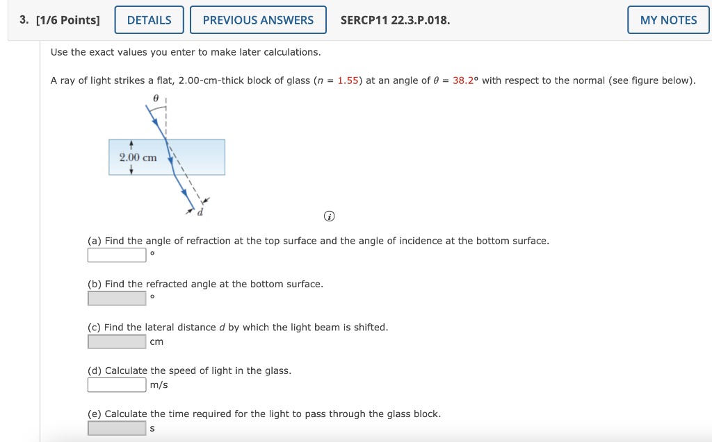 Solved 3 [1 6 Points] Details Previous Answers Sercp11