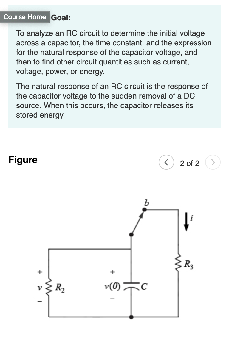 Review Constants Part A - If the switch in the | Chegg.com