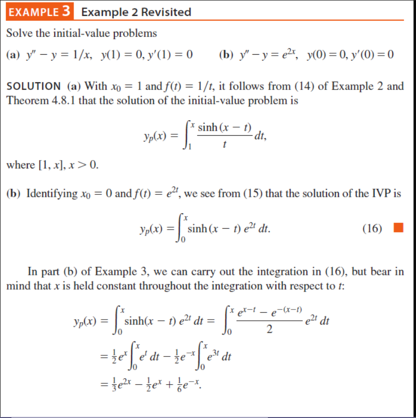 Solved Proceed as in this example to find the solution of | Chegg.com
