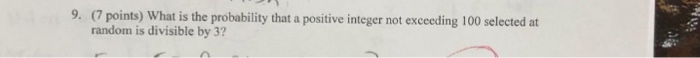 Solved 9. (7 points) What is the probability that a positive | Chegg.com