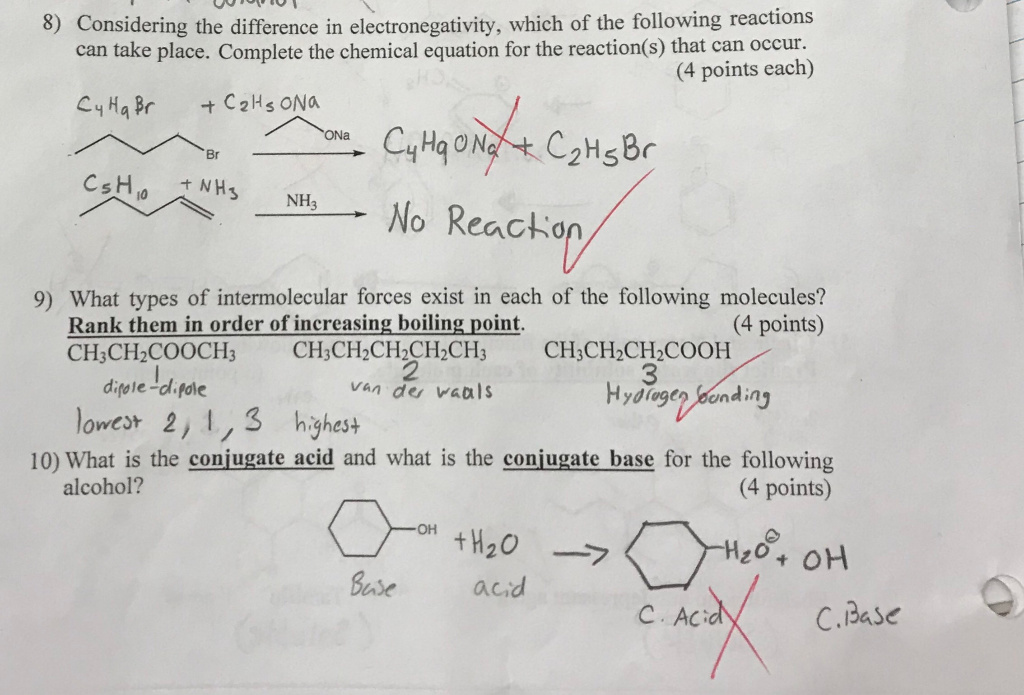 Solved 8) Considering the difference in electronegativity, | Chegg.com