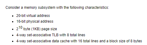 Consider a memory subsystem with the following | Chegg.com