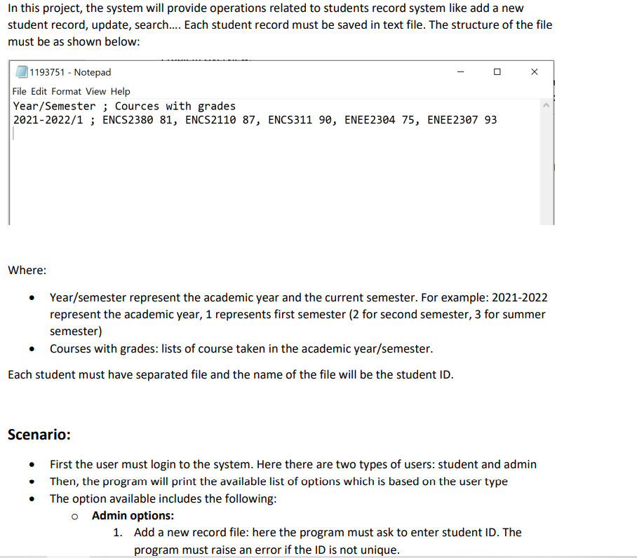Solved i just want the second option in student options in | Chegg.com