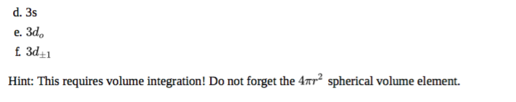 Solved Q5 Calculate The Average Radial Expectation Value R