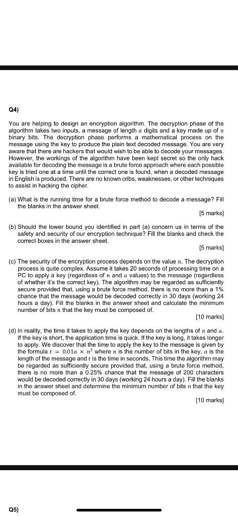 Solved Q3) Specify the running time of each of the following | Chegg.com