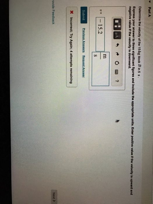 Solved Problem 13.22 The 50-kg block A is released from | Chegg.com