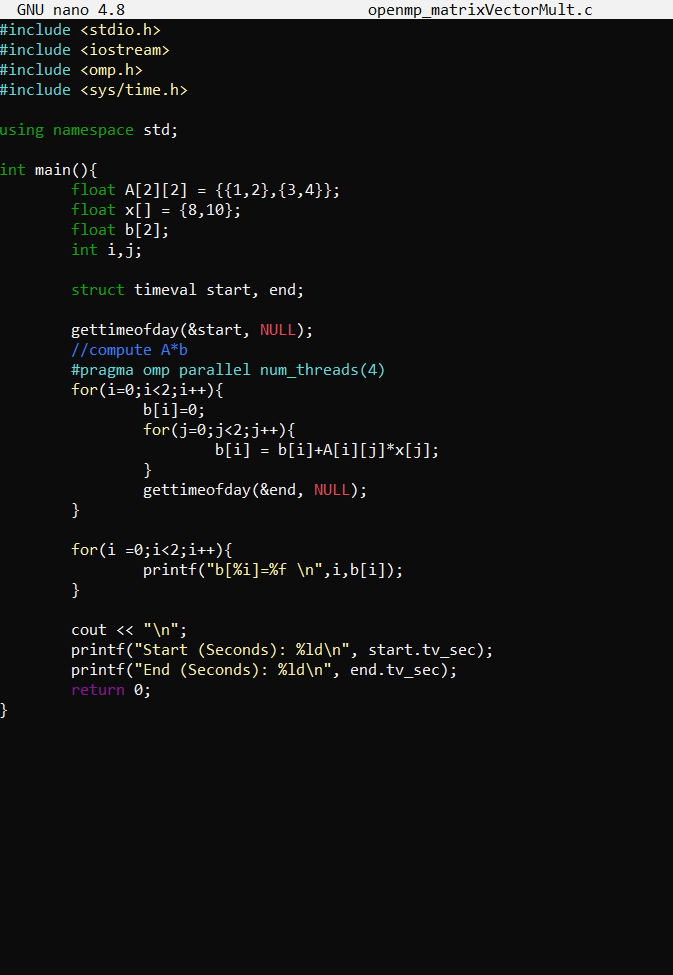 Parallelization of matrix vector multiplication 3.1 | Chegg.com