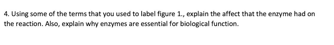 Solved Figure 1. Enzyme Kinetics 1. On figure 1. Label: the | Chegg.com