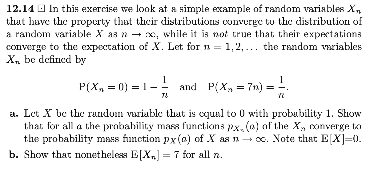 Solved 12.14 In this exercise we look at a simple example | Chegg.com