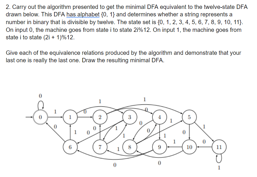 Solved 2. Carry out the algorithm presented to get the | Chegg.com
