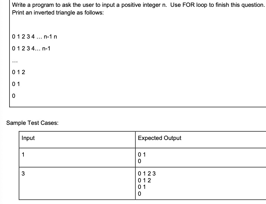 Solved Write a program to ask the user to input a positive | Chegg.com