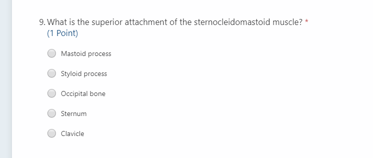 Solved 9. What is the superior attachment of the | Chegg.com