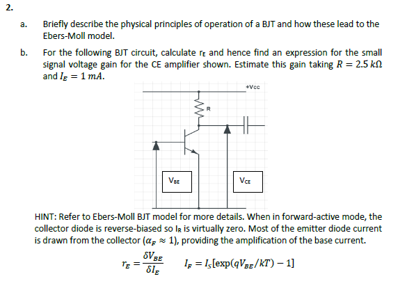 Solved 2. a. Briefly describe the physical principles of | Chegg.com