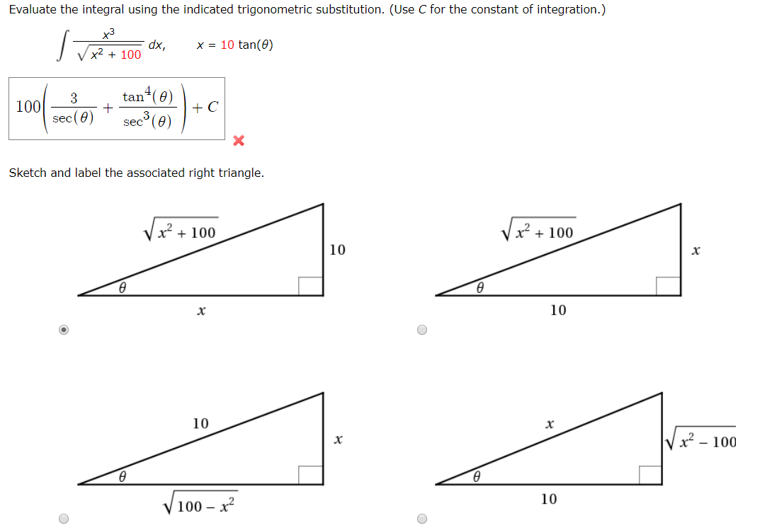 Solved Evaluate the integral using the indicated | Chegg.com