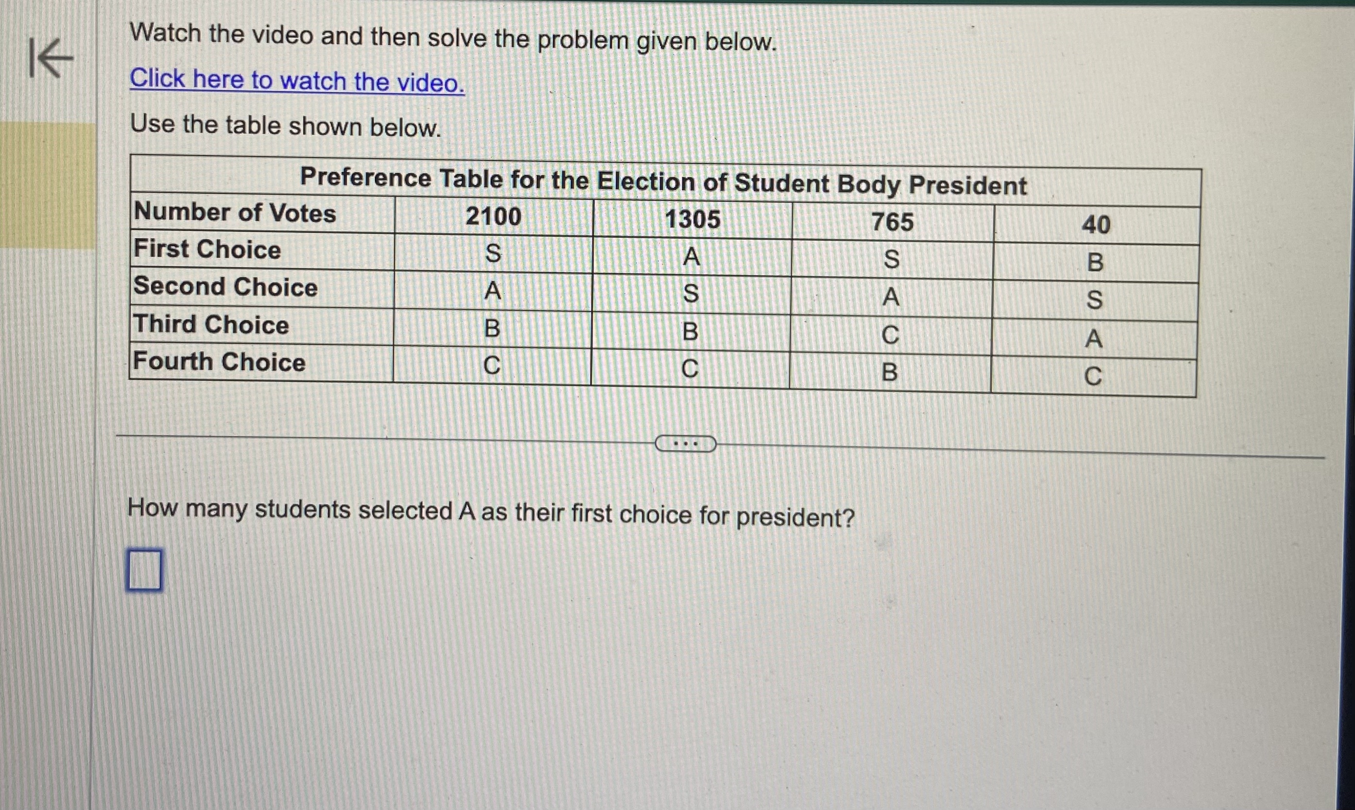 Solved Watch the video and then solve the problem given | Chegg.com
