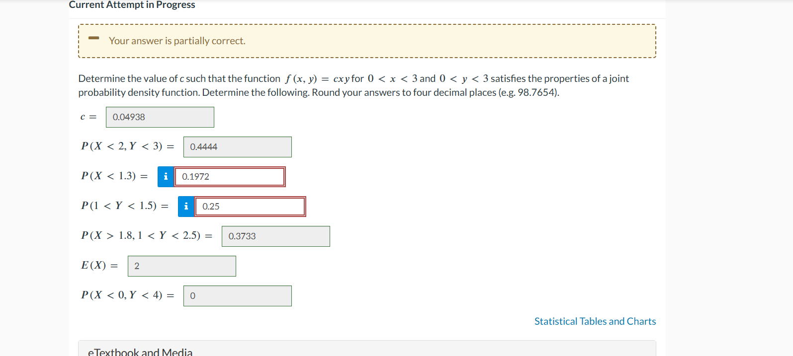 Solved Determine the value of c such that the function | Chegg.com