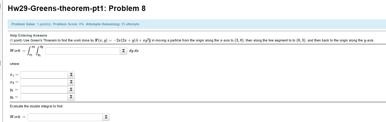 Solved Hw29-Greens-theorem-pt1: Problem 8 Problem Value: 1 | Chegg.com
